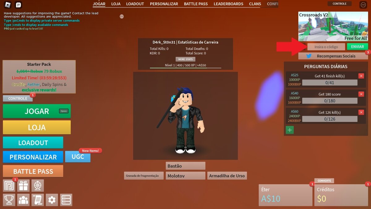 Códigos Guerreiros de Combate (Combat Warriors) [Novembro 2024]