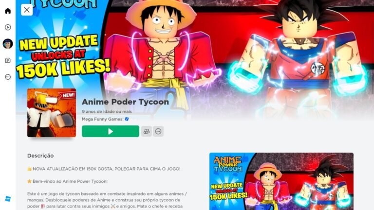 Códigos Anime Power Tycoon (Fevereiro 2025)
