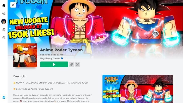 Códigos Anime Power Tycoon (Fevereiro 2025)