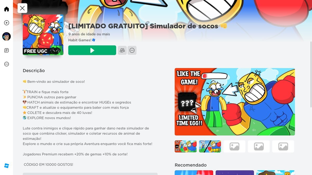 Códigos Simulador de Soco (Punch Simulator) [Agosto 2025]