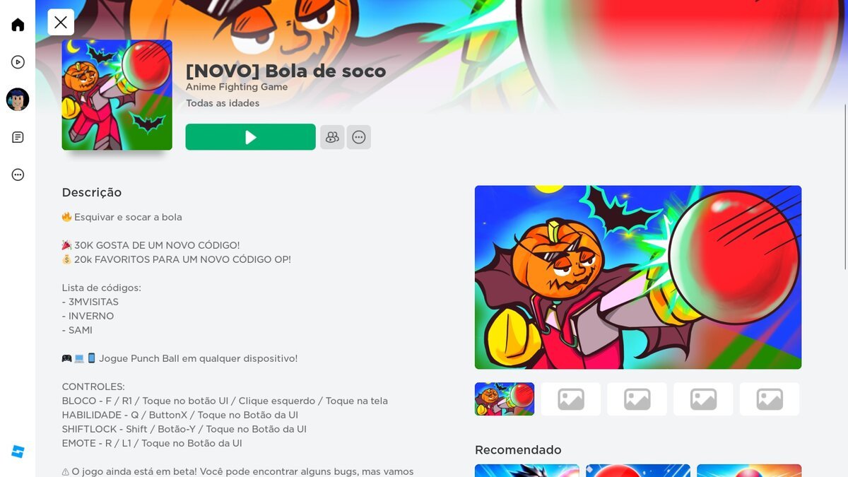 Códigos Bola de Soco (Dezembro 2024)