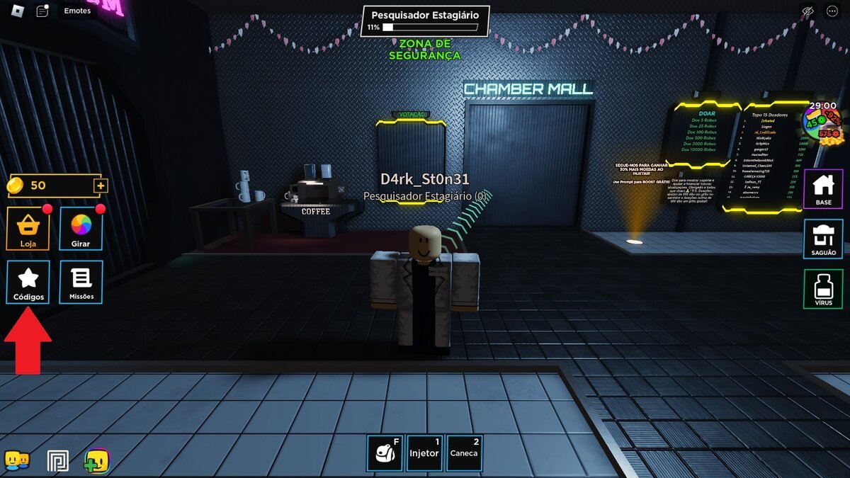 Códigos Ro-Bio Experimento (Ro-Bio Experiment) (Março 2025)