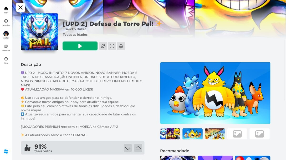 Códigos Palmon Tower Defense (Novembro 2024)