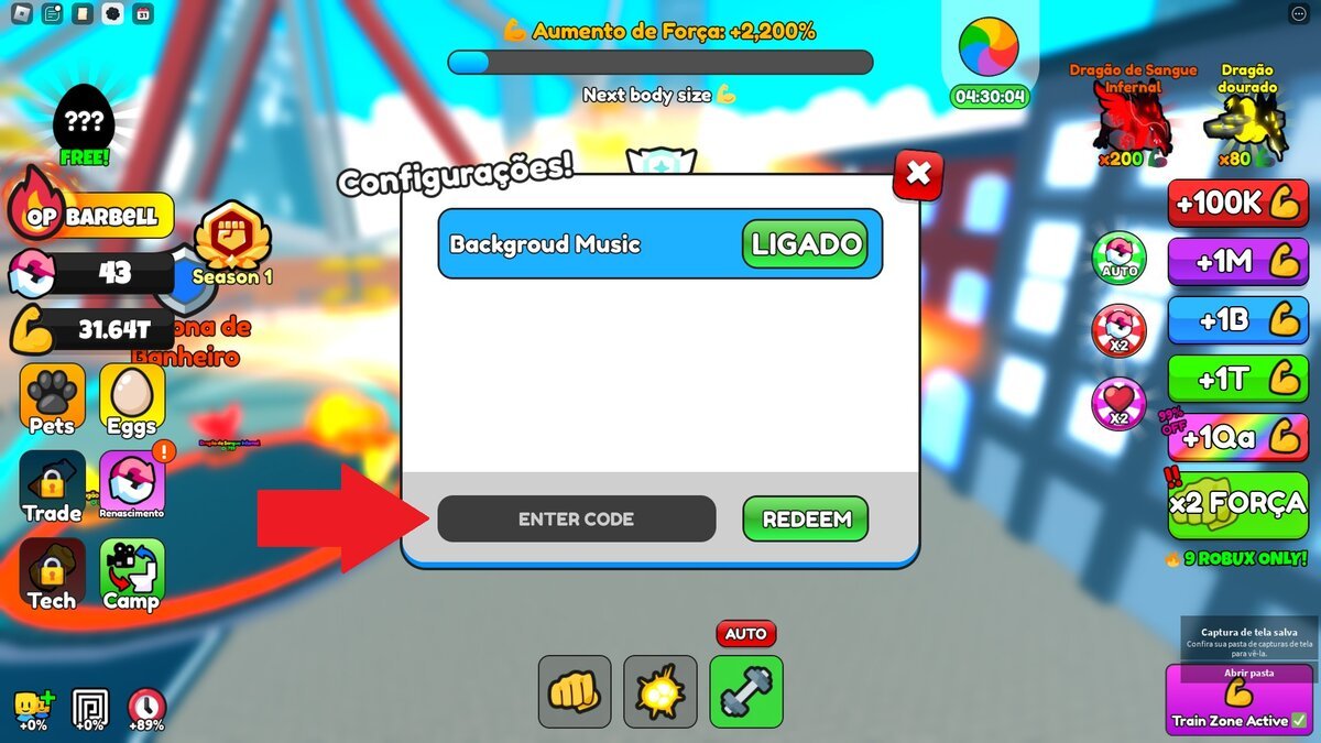 Códigos Simulador de Treinamento de Titã (Fevereiro 2025)